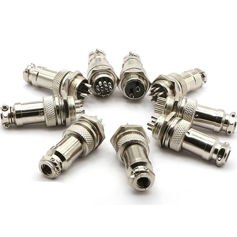 Enchufe macho y hembra de aviación, Conector de Cable de Metal impermeable, tipo tornillo, GX16 ...