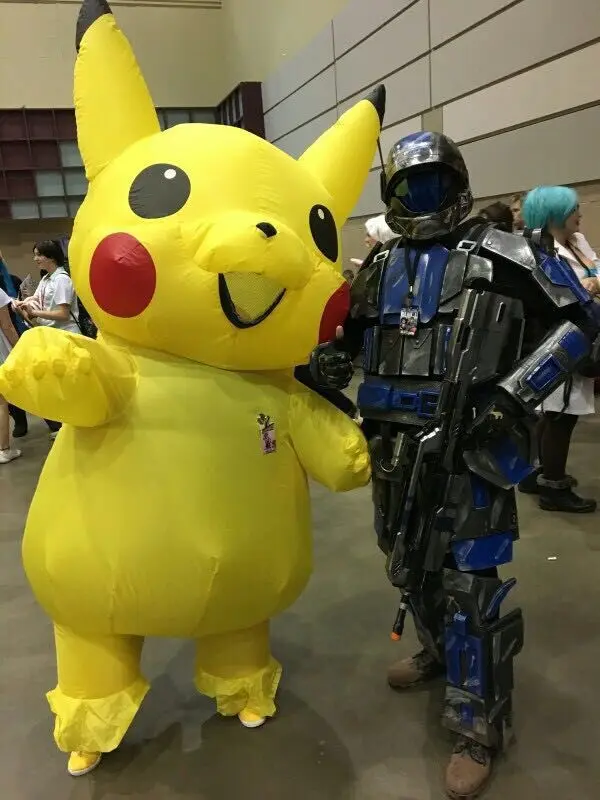 תחפושות קולנוע וטלויזיה - Pikachu Inflatable Costume Adult Christmas ...