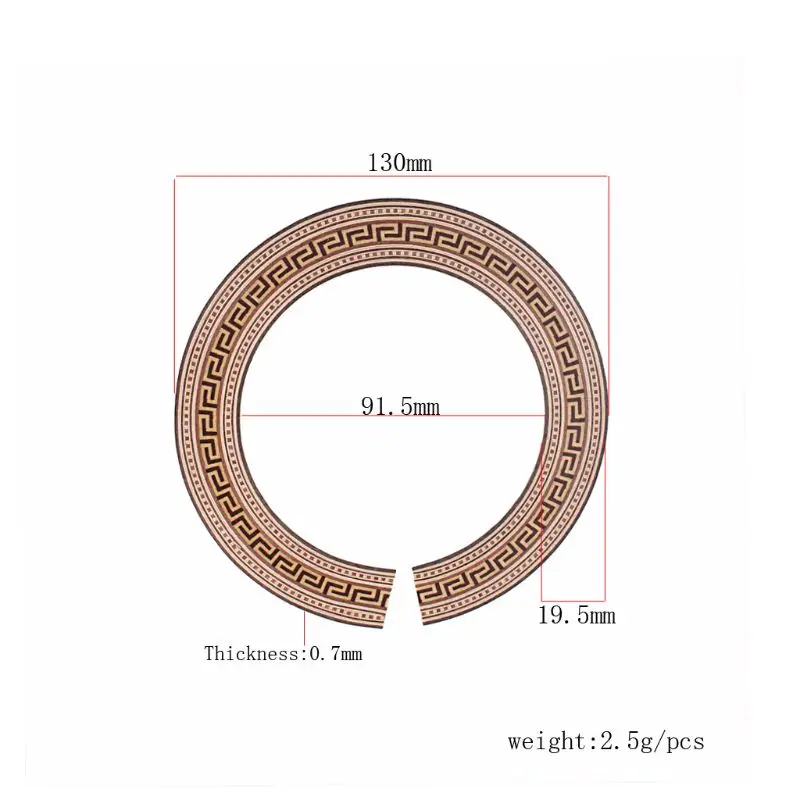 Guitar sound hole size
