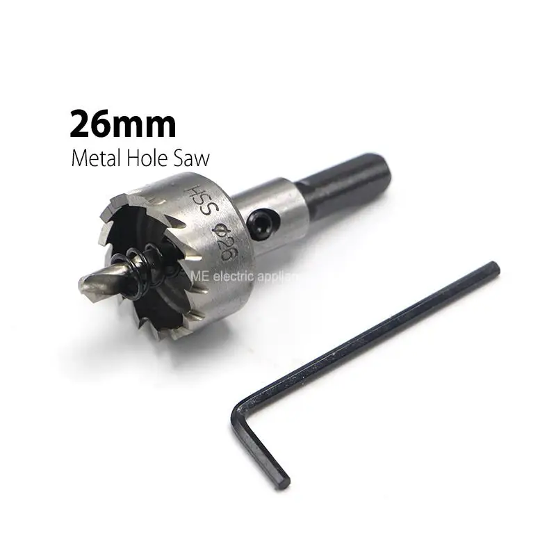 1pc 26mm 1.02" Core Drill Bit Metal Hole Saw High Speed Steel Core ...