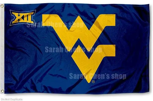 WVU Mountaineers WVU Big 12 Flag 3x5 Banner|12 flag|flag 3x53x5 flag ...