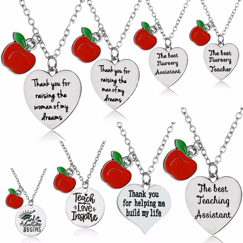 Charm Thank You Collar con forma de corazón para mujer, Collar con ...