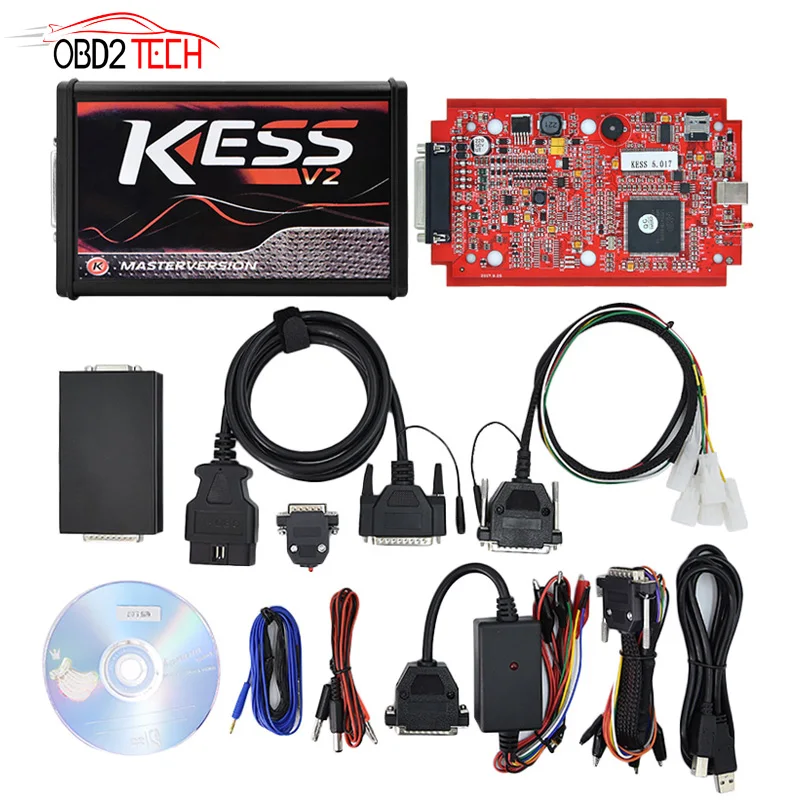 RED PCB HW V5.017 KESS V2 OBD2 Manager Tuning Kit KESS V2.47 Use Online ...
