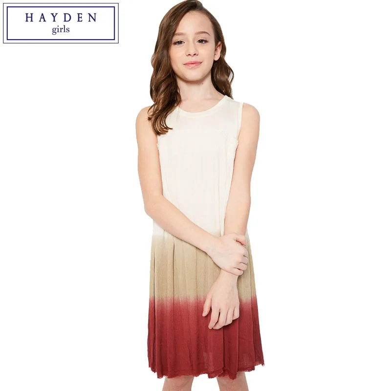 HAYDEN Casual Sleeveless Dress Girl 12 Years Girls Dress Summer 2018 ...