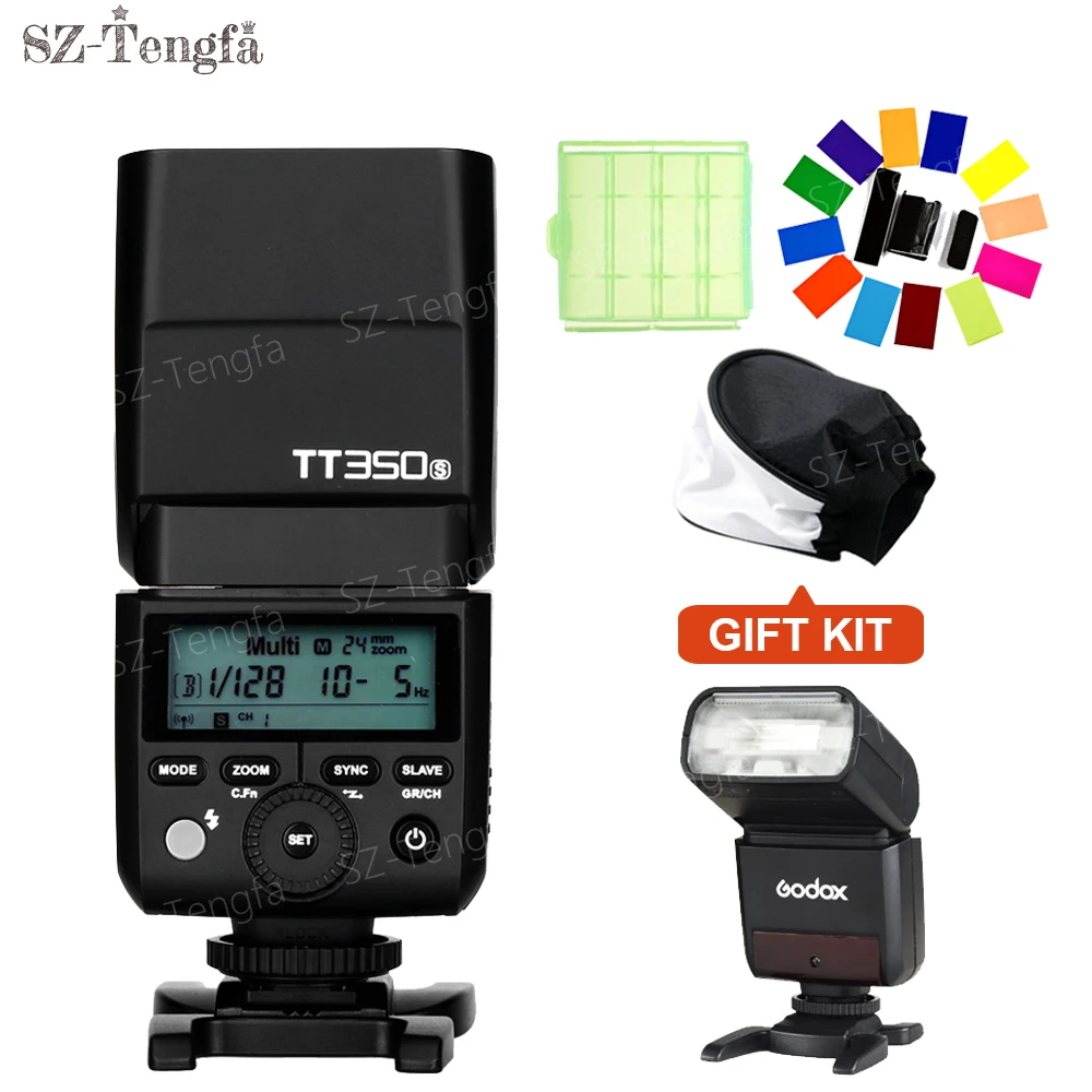 Godox TT350S mini Flash Speedlite 2.4G Wireless Master & Slave 1/8000S ...