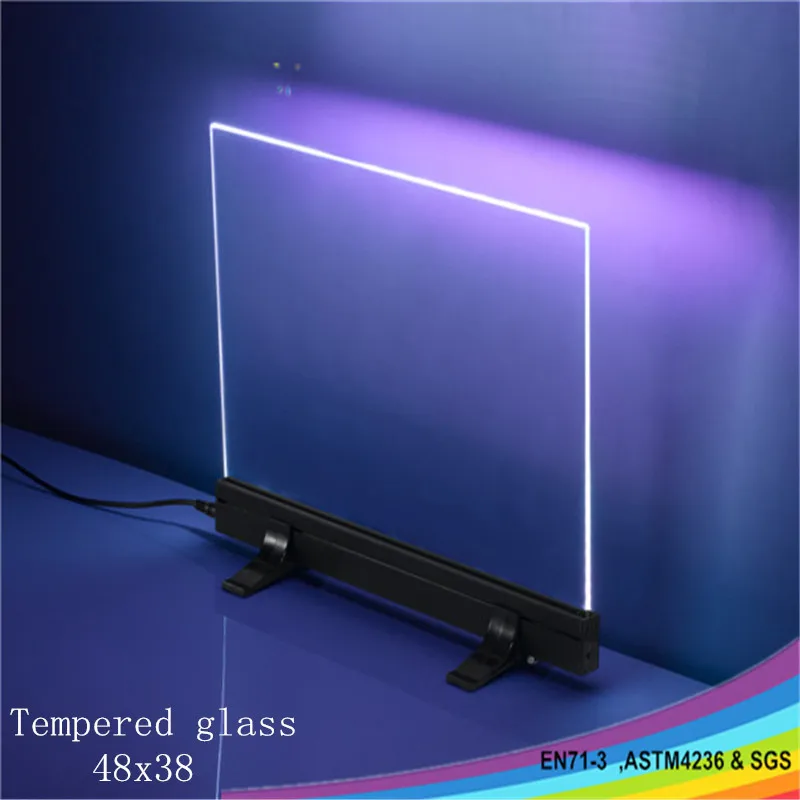 LED Writing Board 48x38 CM Tempered glass Fluorecent Flash Mode For ...