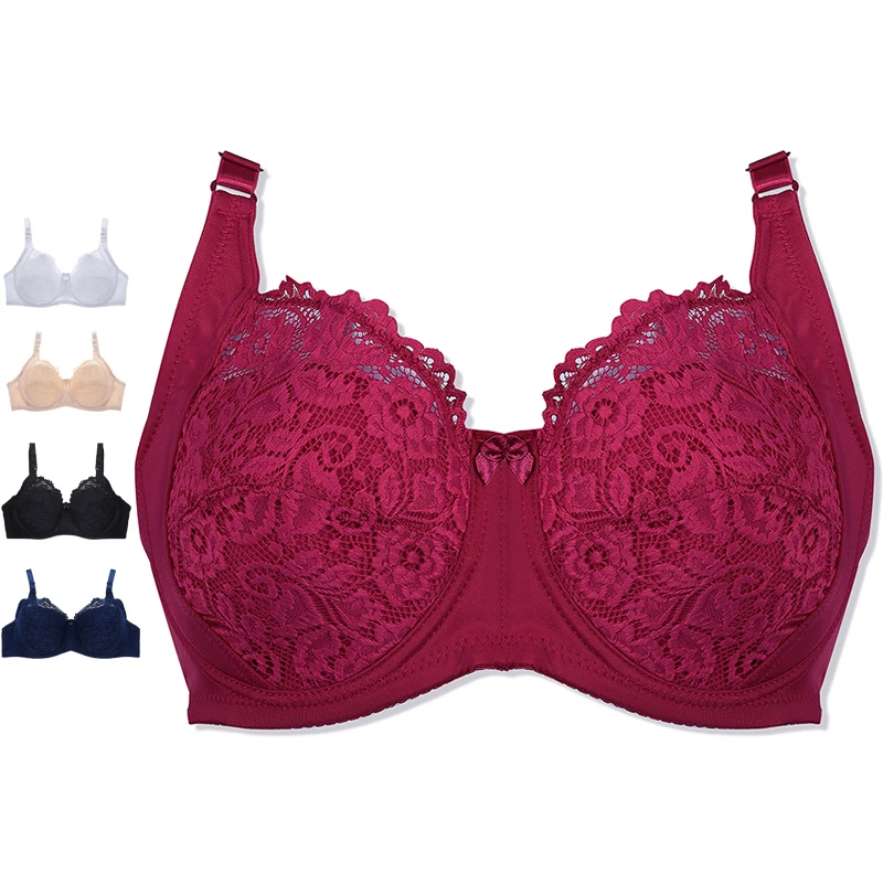 D E Cup Plus Size Bra Sexy Lace Bras For Women Fashion Large Size Push