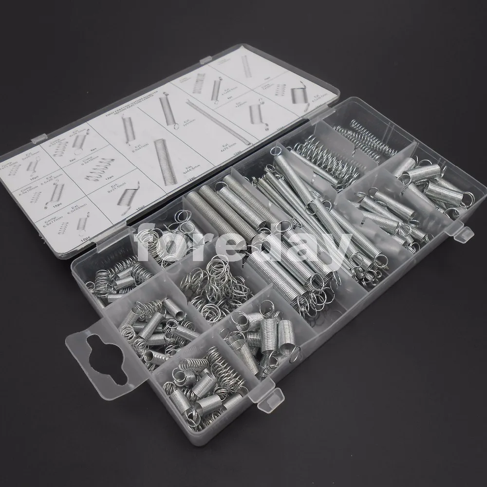 5 sets of 200Pcs Hardware Spring Assortment Kit Compression Extension ...