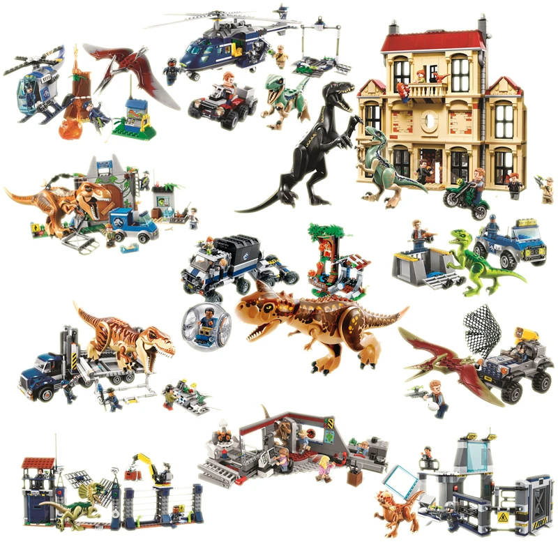 2019 New Bela Blocks Jurassic World Jurassic Park Dinosaur Stickers ...