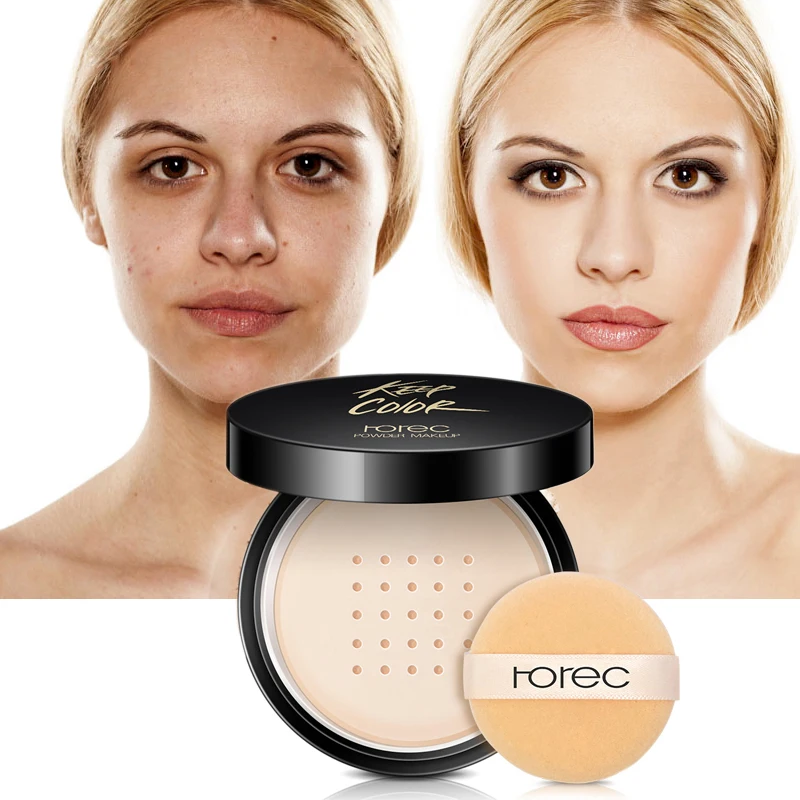 ROREC Matte Base Loose Minernal Powder,Face Setting Powder,Translucent ...