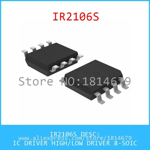 Free Shipping 1PCS/lot IR2106S IC DRIVER HIGH/LOW DRIVER 8 SOIC 2106 ...