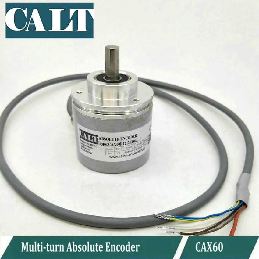 CAX60 12 bitów multi turn 64 256 4096 obrotów RS485 i 0 ~ 5V wyjście Duel mechaniczny absolutny ...