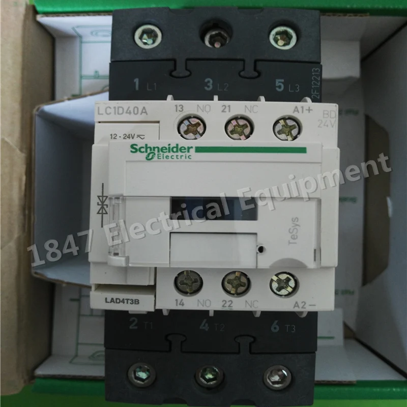 1PC NEW Good Quality Contactor LC1D40ABD LC1 D40ABD DC24V 40A IN BOX|contactor|40a ...
