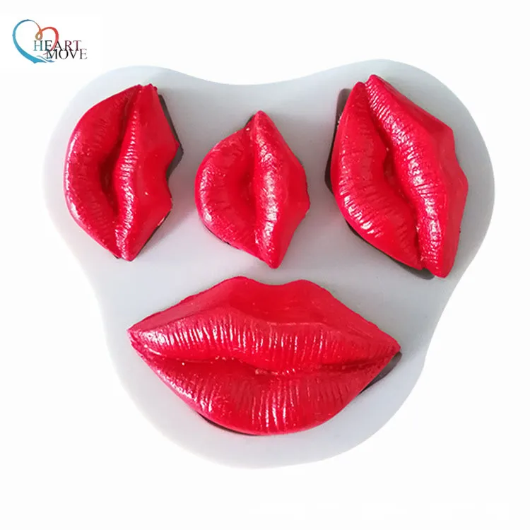 Woman Sexy Lip 3D Silicone Mold DIY Cake Baking Mold DIY Chocolate ...