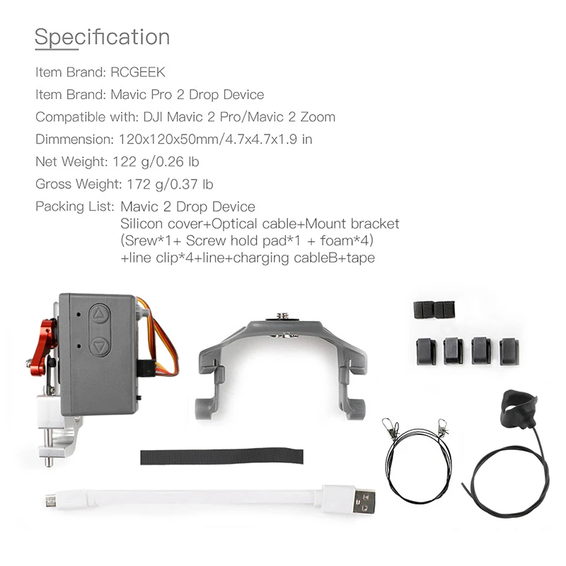 Remote control Parabolic airdrop Servo Switch Air parabolic For DJI ...
