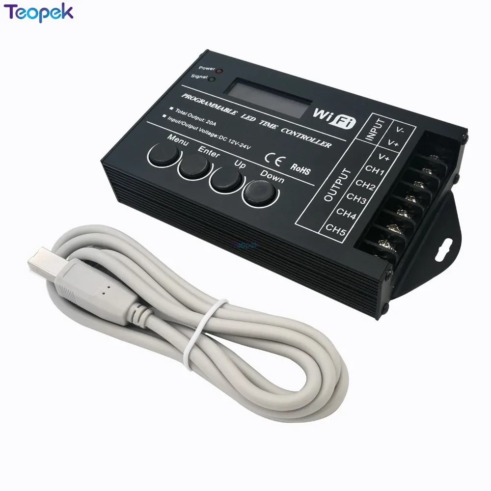 Tc421 Led Wifi Time Controller Dc12-24v Programmable Rgb Single Color ...