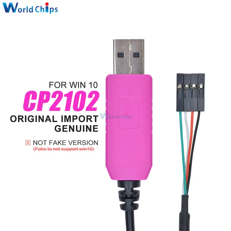 CP2102 USB к UART ttl кабель 1 м 4 Pin серийный адаптер скачать кабель ...