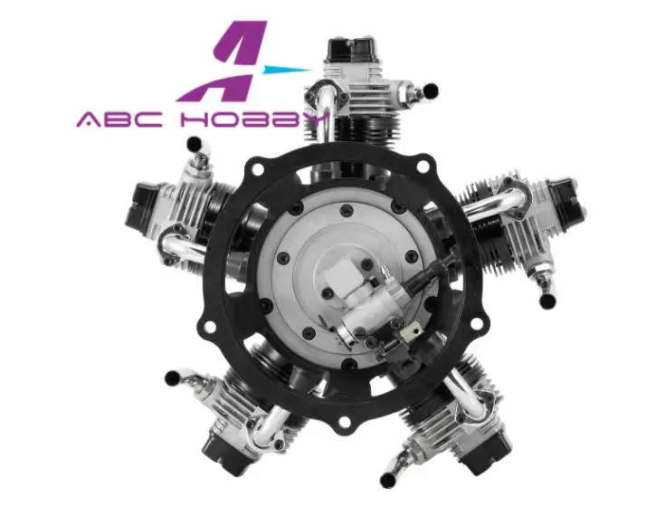 Moteur de lueur à 5 cylindres à quatre temps ASP FS400AR avec ...