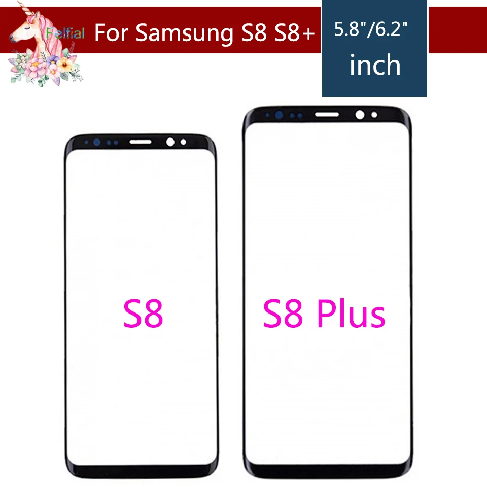 Для samsung Galaxy S8 Plus G955 G955F S8+ Корпус батареи чехол задняя крышка+ Переднее стекло ...