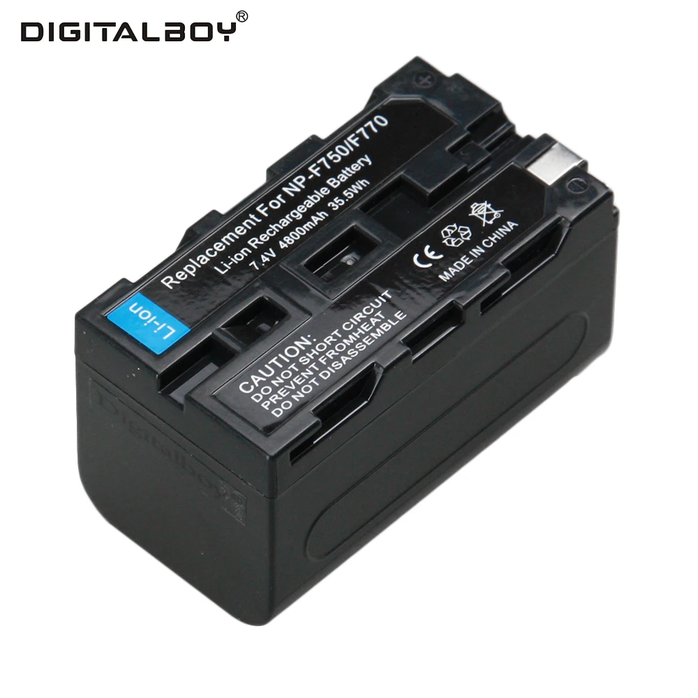 Digital Boy 1pcs 4800mah Battery Np-f750 Np F750 Npf750 Rechargeable ...