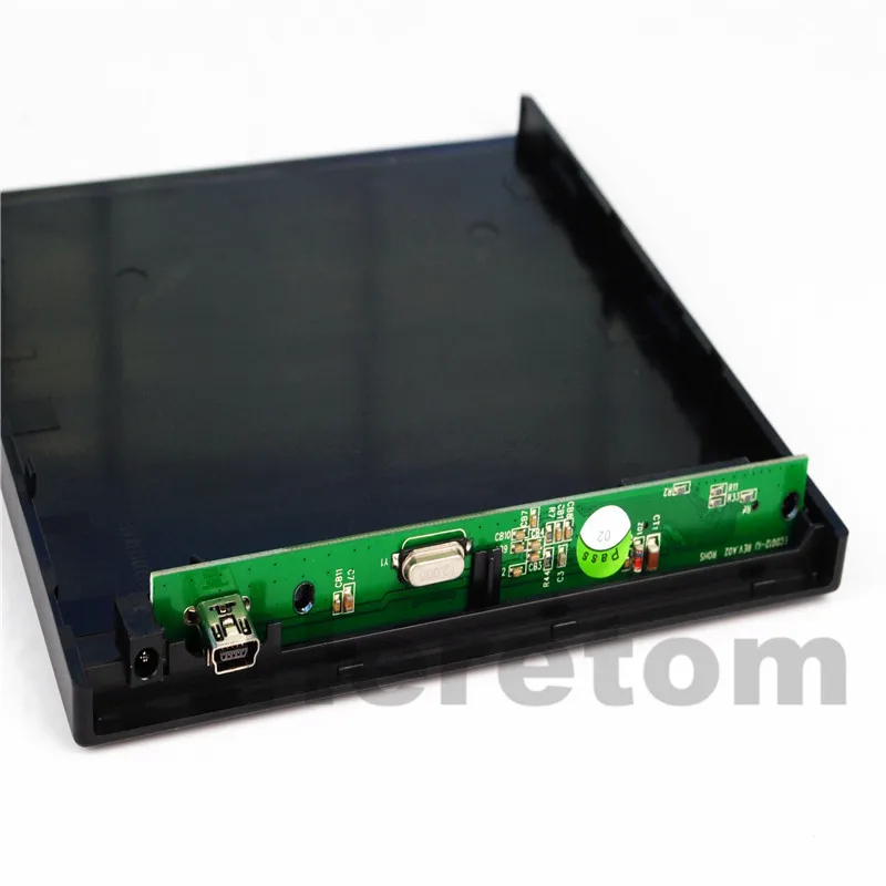 Heretom 12.7mm USB 2.0 External DVD/CD-ROM Case IDE/ PATA to SATA ...