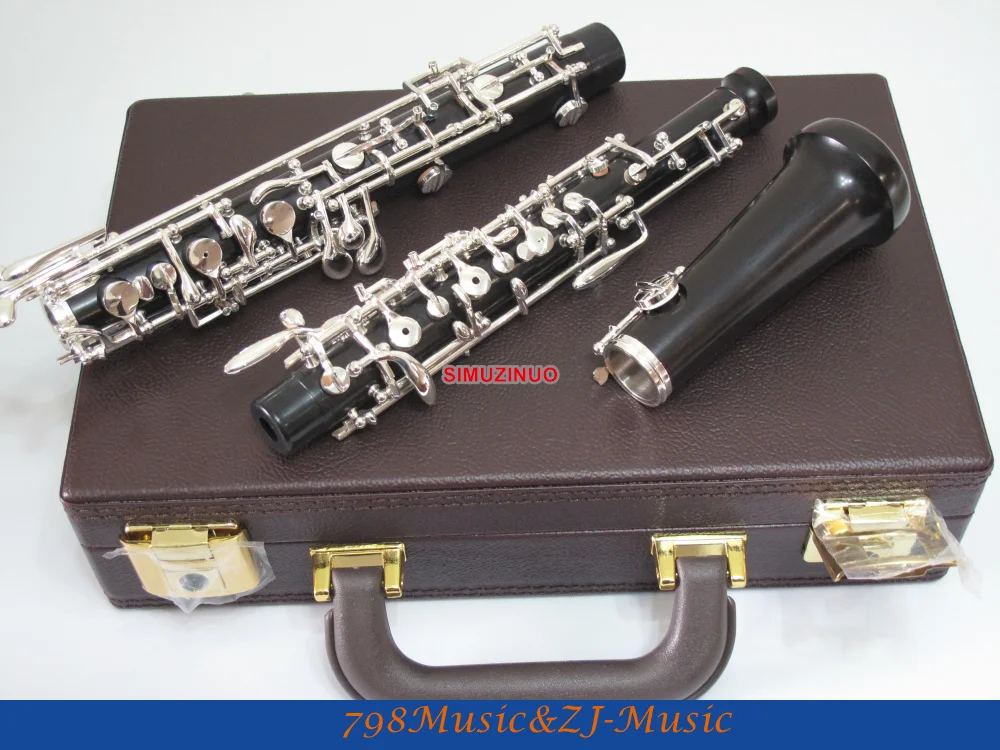 Grenadilla Black Wooden Body Oboe Silver Plated C Key With Case-semi ...