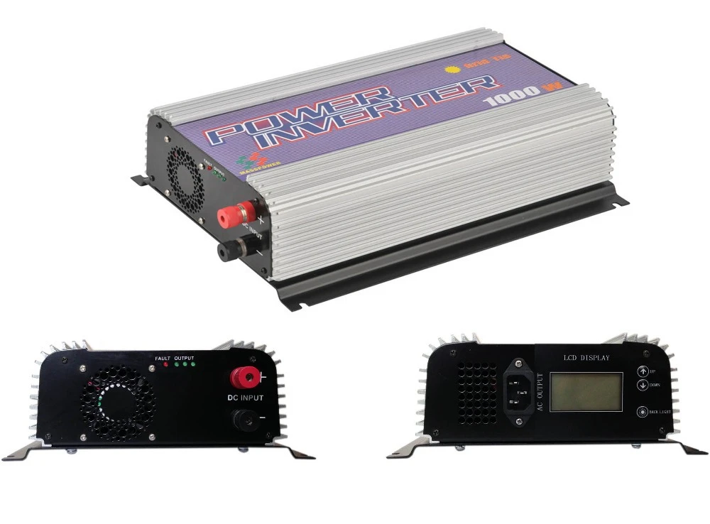 SUN-1000G-LCD,Free shipping,1000 Watt Grid Tie Inverter,power inverter ...