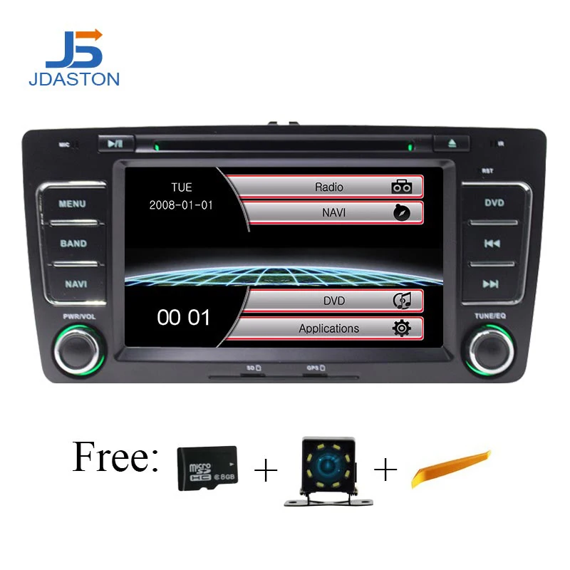 JDASTON Car Multimedia Player For Skoda Octavia 2005 2008 2013 Car DVD ...