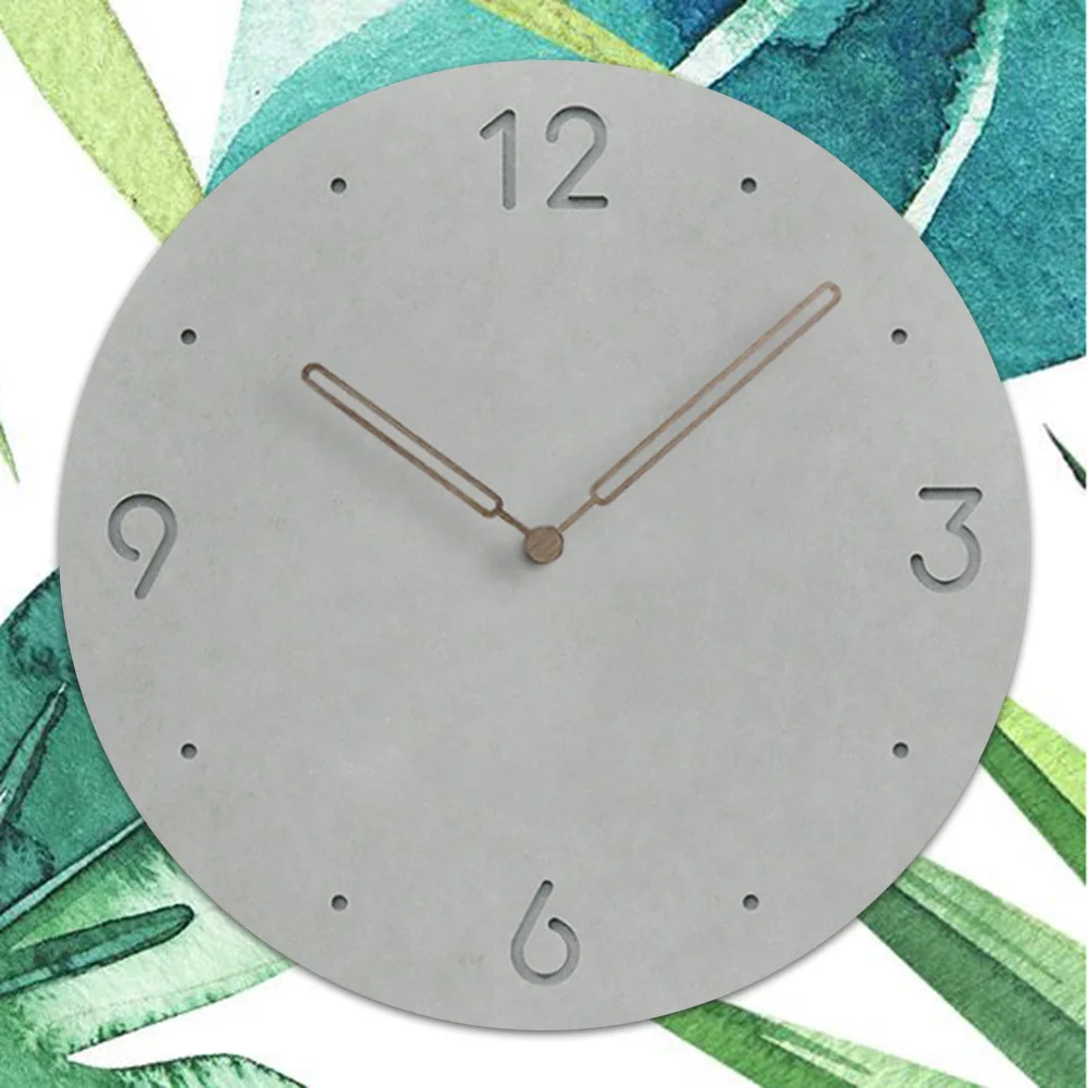 Slient MDF Wooden Wall Clock Modern Design Vintage Rustic Shabby Clock ...