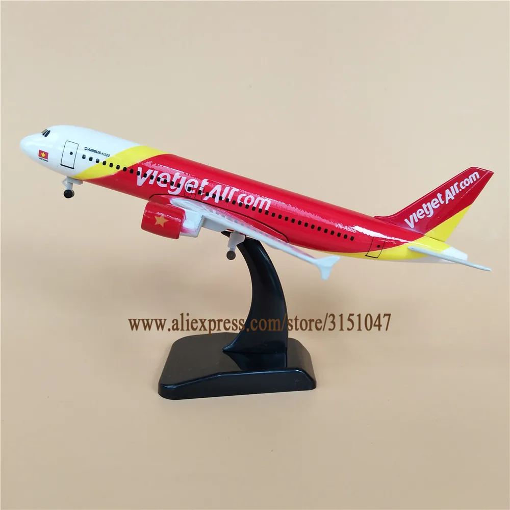 Alloy Metal Air Vietnam Vietjet Airlines A320 Airplane Model Airbus 320 ...