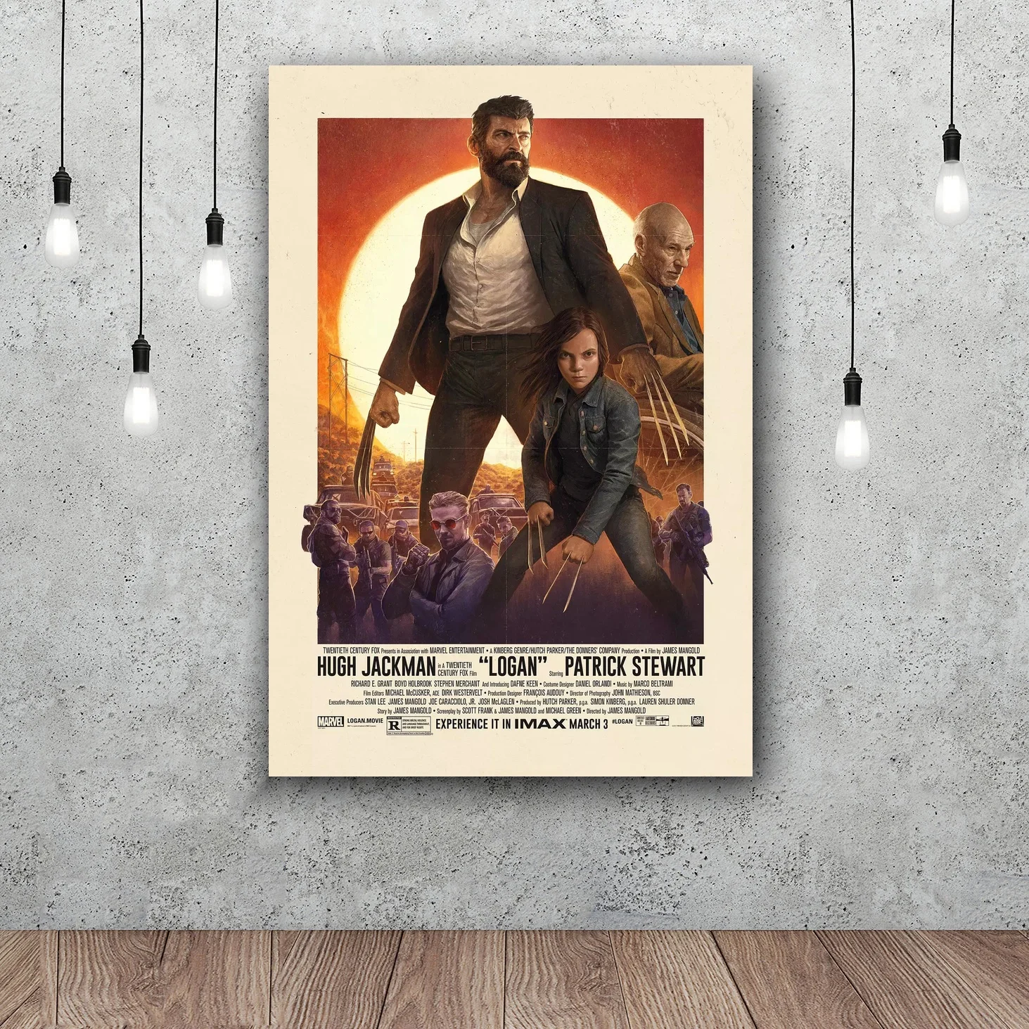 Logan Movie Poster Art Canvas Fine Print Home Wall Decor 02-in Painting ...