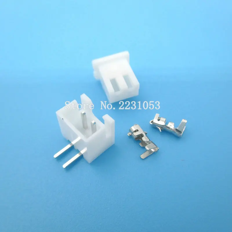 20 Sets XH2.54-2P Right Angle 2pin 2.54mm Pitch Terminal / Housing ...