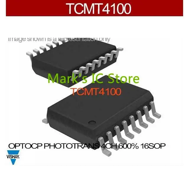 TCMT4100 OPTOCP PHOTOTRANS 4CH 600% 16SOP TCMT410 Semiconductor Opto ...