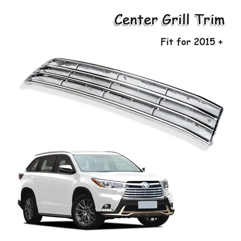 ABS Chrome Front Center Mesh Grill Grid Grille Trim For Toyota ...