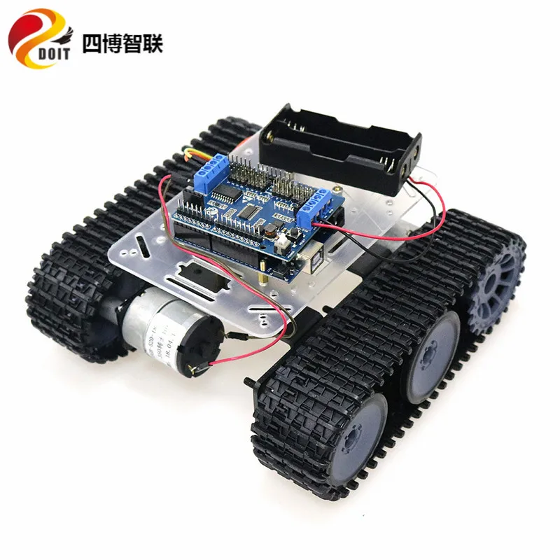 Szdoit Espduino V1 Control Kit Mini T100 Metal Tracked Crawler Tank Chassis With 33gb 520 Motor