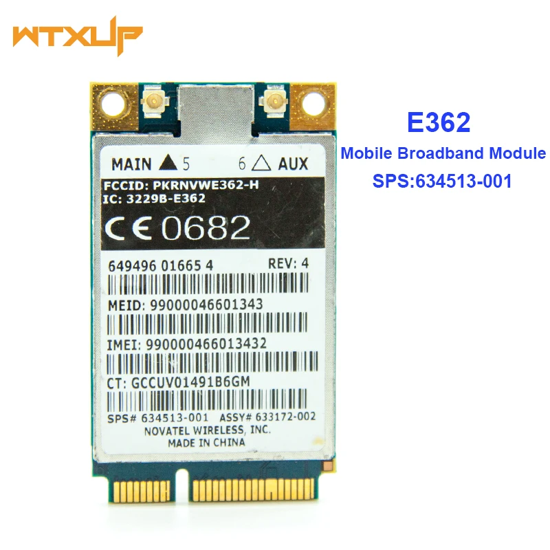 Wireless Adapter Card for Unlocked LTE/EV DO MOBILE BROADBAND MODULE ...