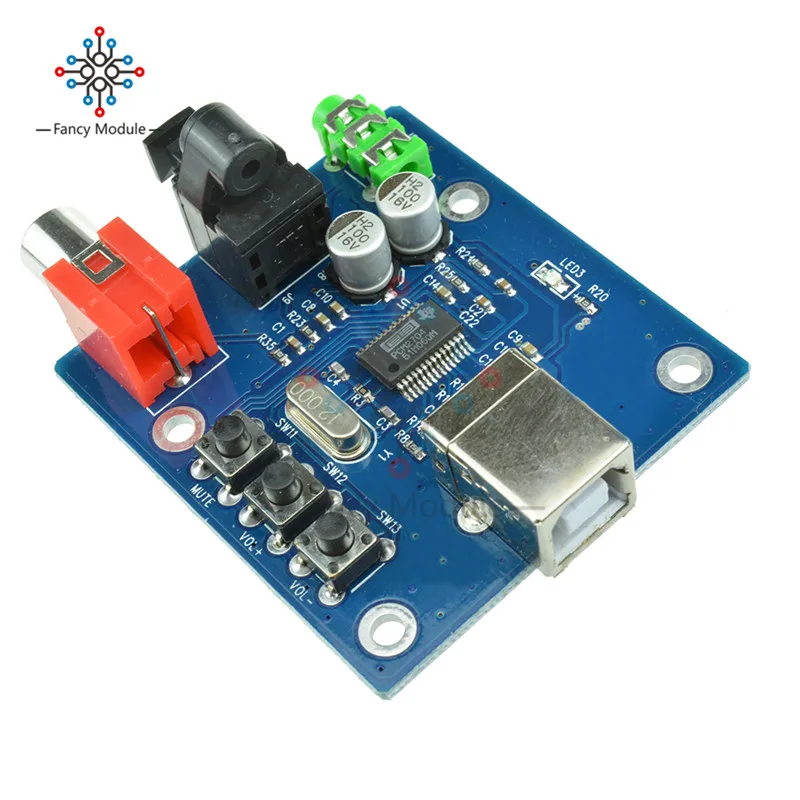 5V USB Powered HIFI PCM2704 DAC zu S/PDIF Soundkarte Decoder Board 3 ...