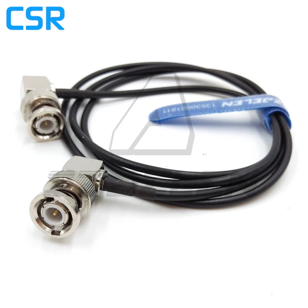 BNC plug to BNC plugs elbow, SDI pigtail. Camera RF coaxial cable, Very ...