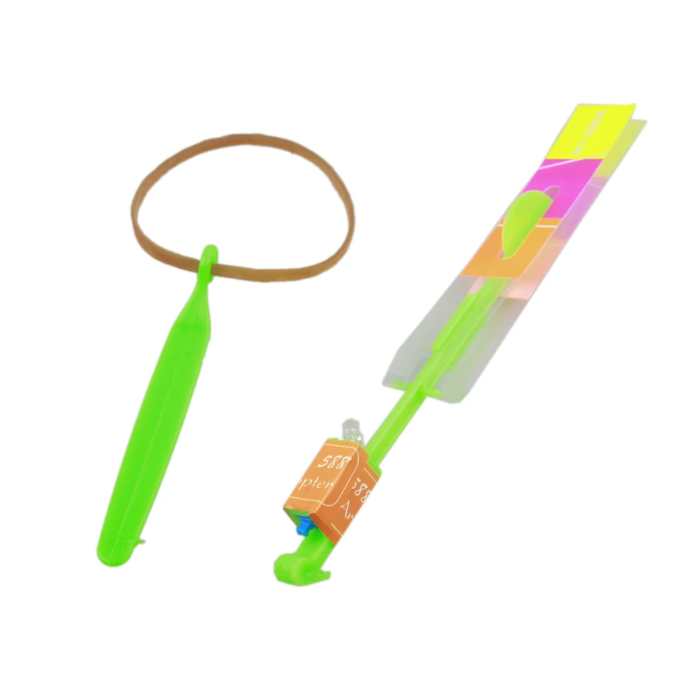 6pcs LED Light Arrow Rocket Helicopter Flying Toy LED Light Flash Toys ...