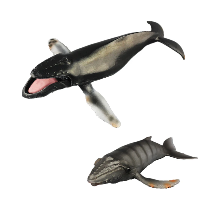 2 Sizes Humpback Whale Figures Fish Animal Whales Action Figures ...