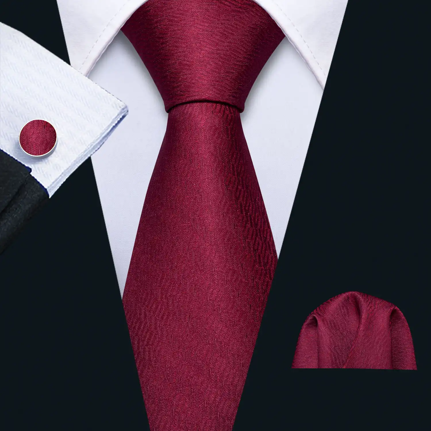 Venta > corbata para camisa color vino > en stock