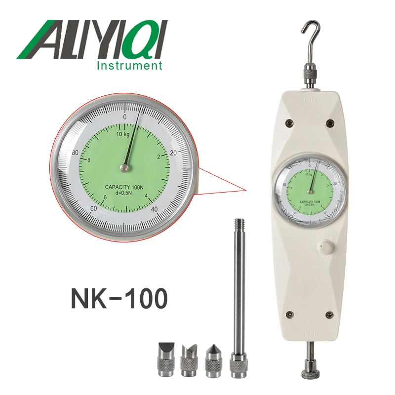 Nk-100 100n Analog Push Pull Thrust Force Gauge Dynamometer Measuring ...