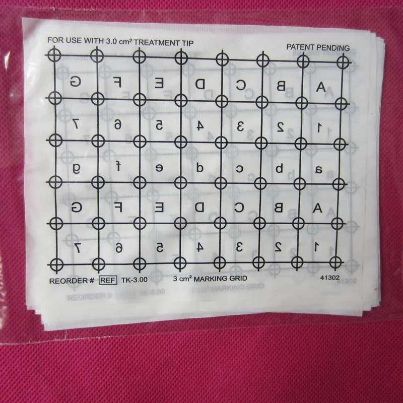 Spa Beauty Marking Grid Printed Paper for Fractional RF Paper Lattice ...