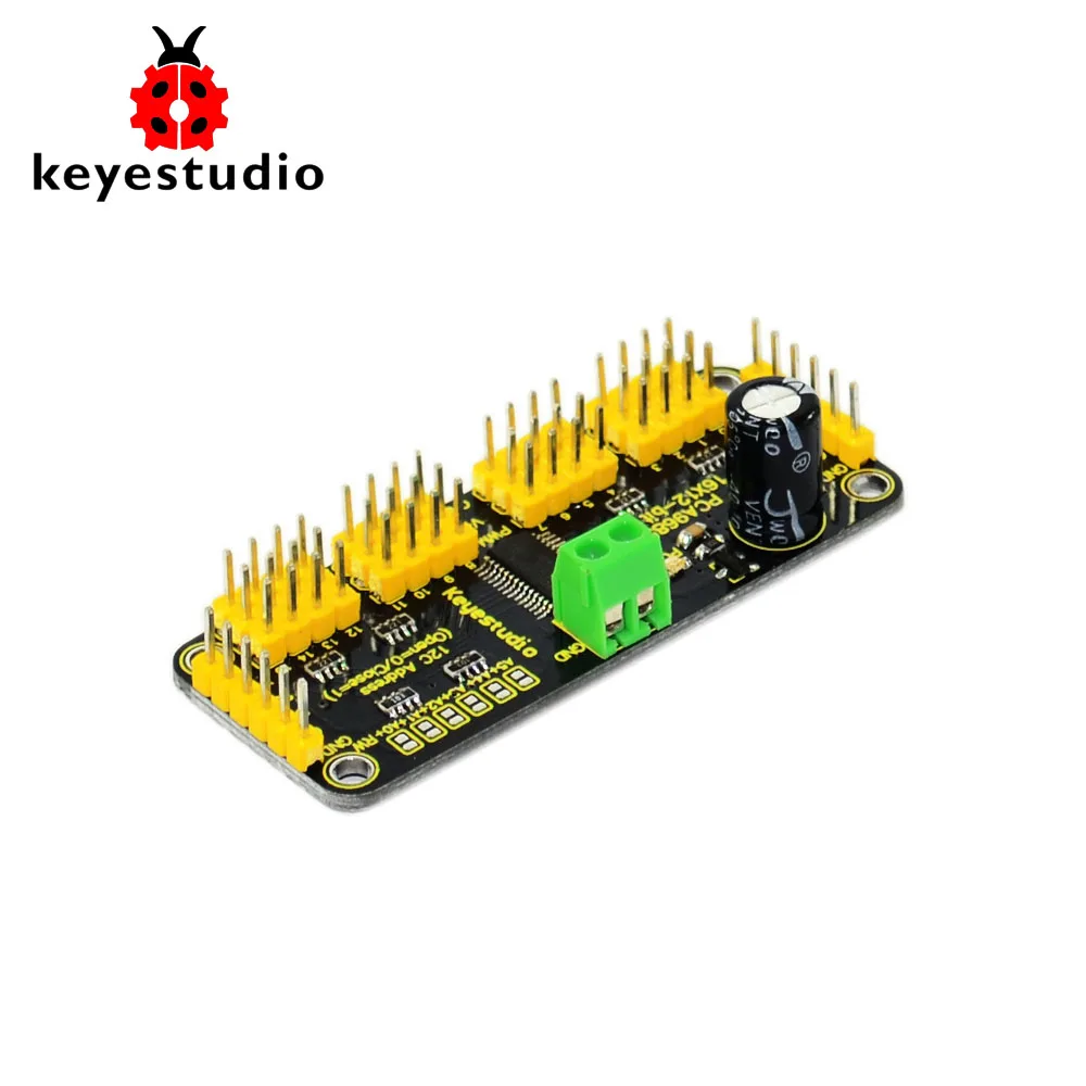 Keyestudio-16-Channel-Servo-Drive-Board-with12-BIT-PWM-12C-Interface ...