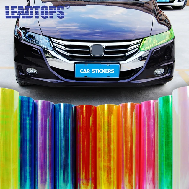 Car styling 13 Colors 30x120cm Car Sticker For Cars Auto Light ...