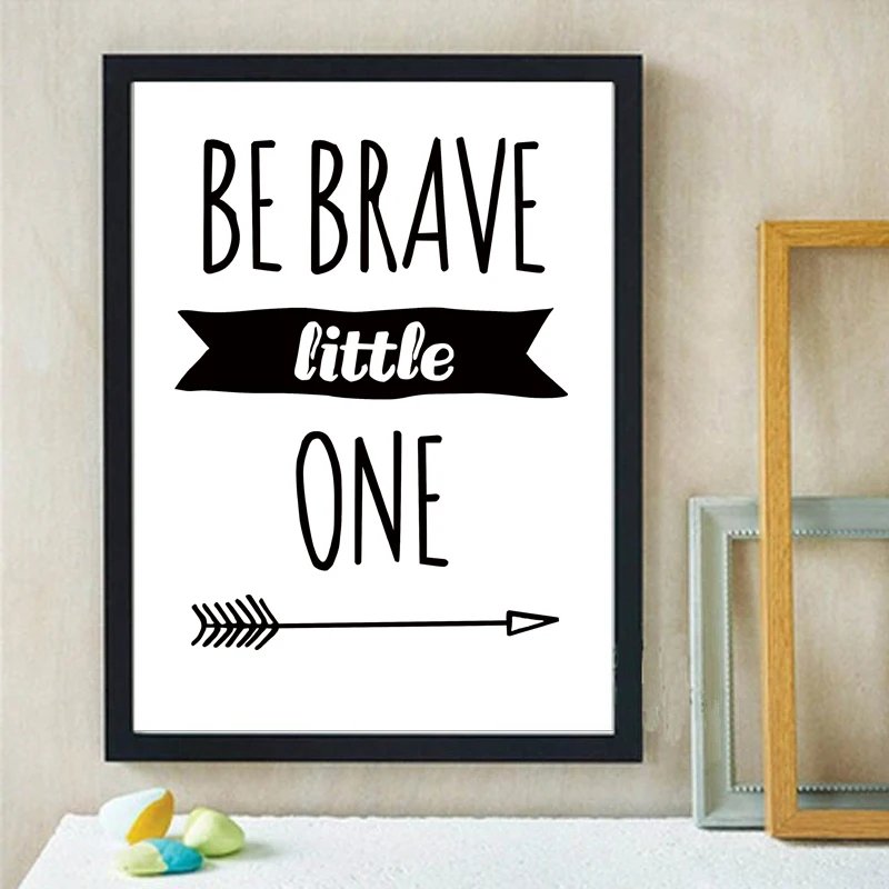 Be-Brave-Little-One-Quotes-Canvas-Art-Print-Painting-Poster-Arrow-Wall ...