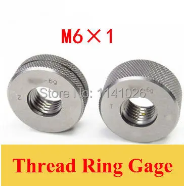 2 Pcs New 6G Thread Ring Gage Gauge Set M6 x 1 ,Thread Tool,M6*1|thread ...