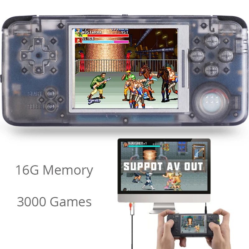 Retro Handheld Game Console Player Built in 16G Memory Portable 3.0 ...