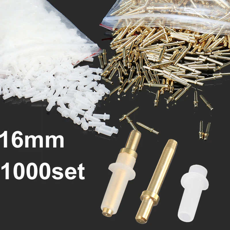 1000sets Dental Brass Dowel Pins 16mm Medium Nail With White Plastic ...