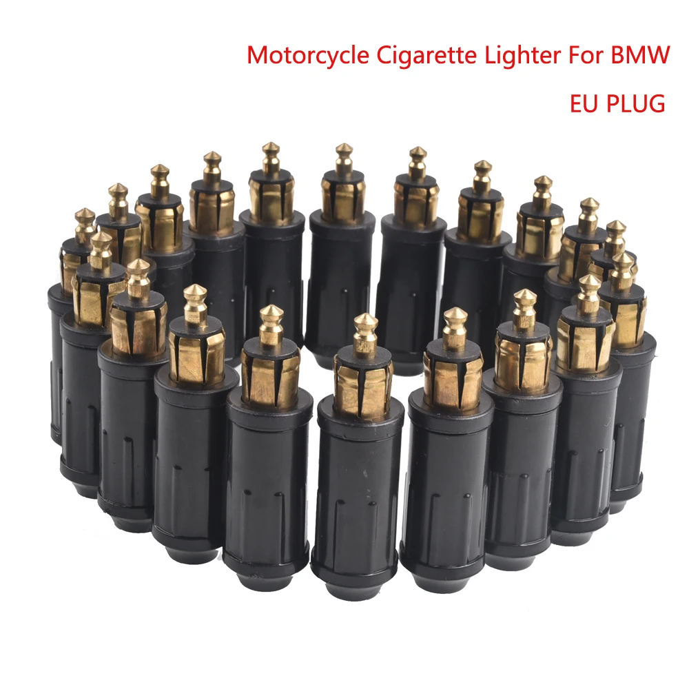 5/10/20PCS 12V 24V Motorcycle Cigarette Lighter EU Plug Refit Accessory ...